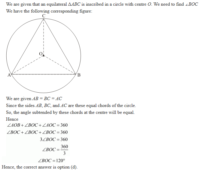 R.D. Sharma Solutions Class 9th: Ch 16 Circles MCQ's