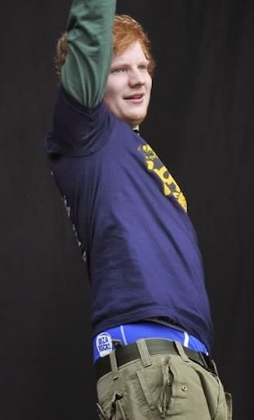 Celeb Saggers: Ed Sheeran at the Hackney Festival