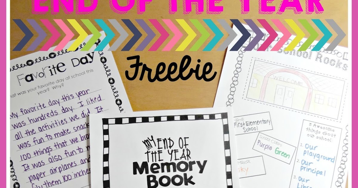 Classroom Freebies Too: Memory Book for the End of the School Year
