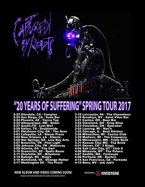 CAPTURED! BY ROBOTS Announce "20 Years of Suffering" Spring Tour ...