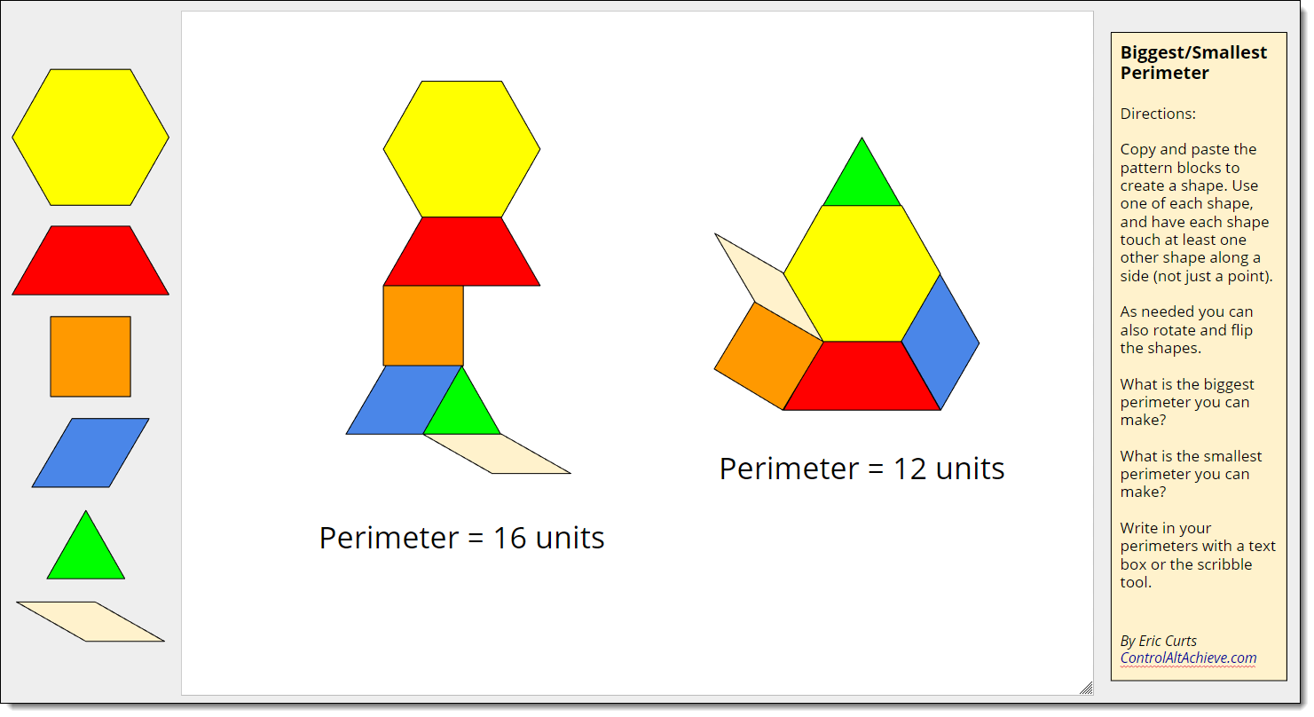 Control Alt Achieve: Pattern Block Templates and Activities with Google ...