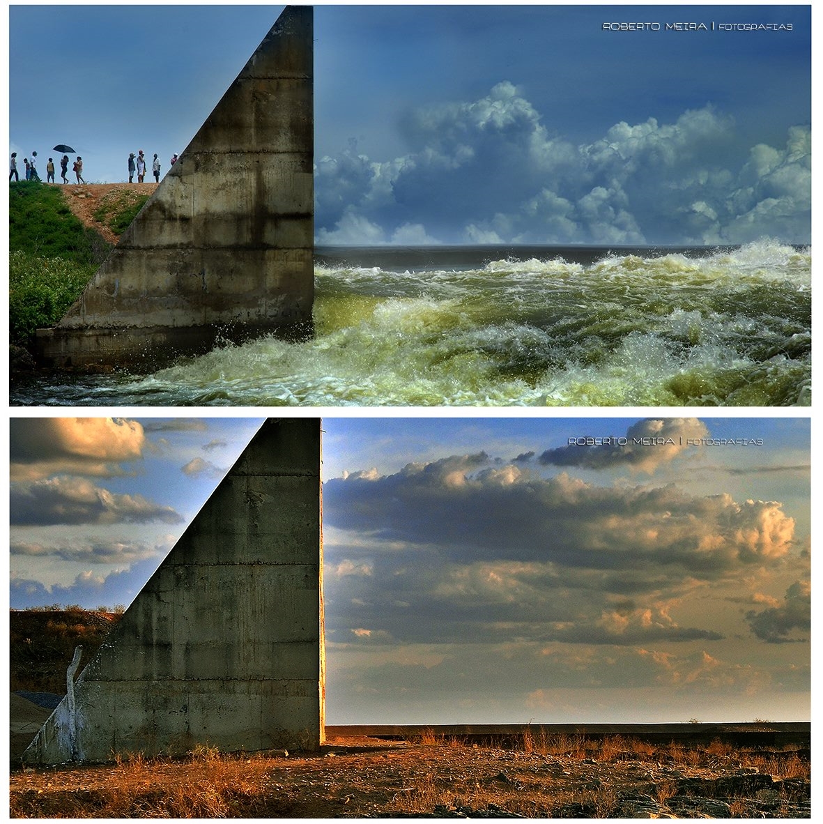 ANTES E DEPOIS; FOTÓGRAFO MOSTRA SITUAÇÃO DA BARRAGEM ARMANDO RIBEIRO ...