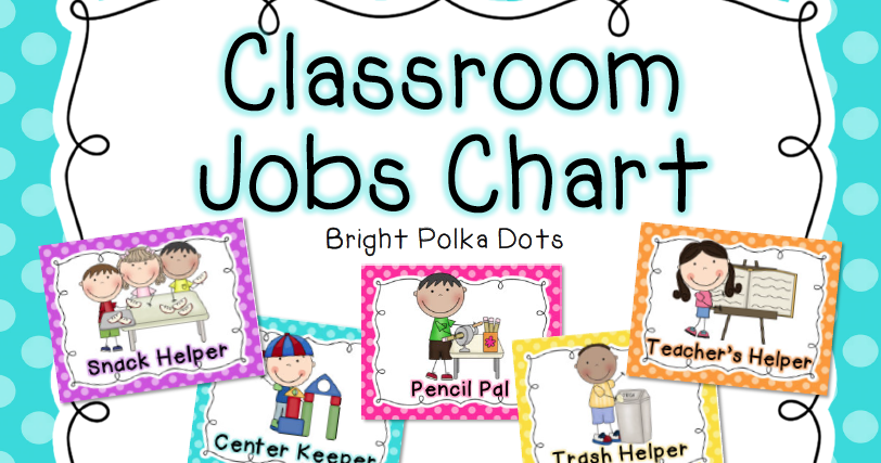 Mrs. Ricca's Kindergarten: Classroom Helpers Chart