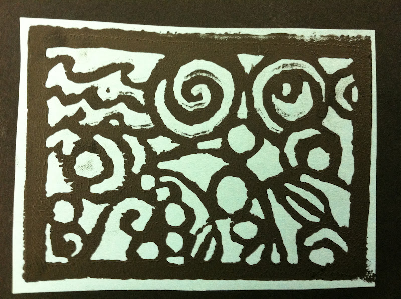 Mrs. Wille's Art Room: Relief Printmaking - Abstract Design