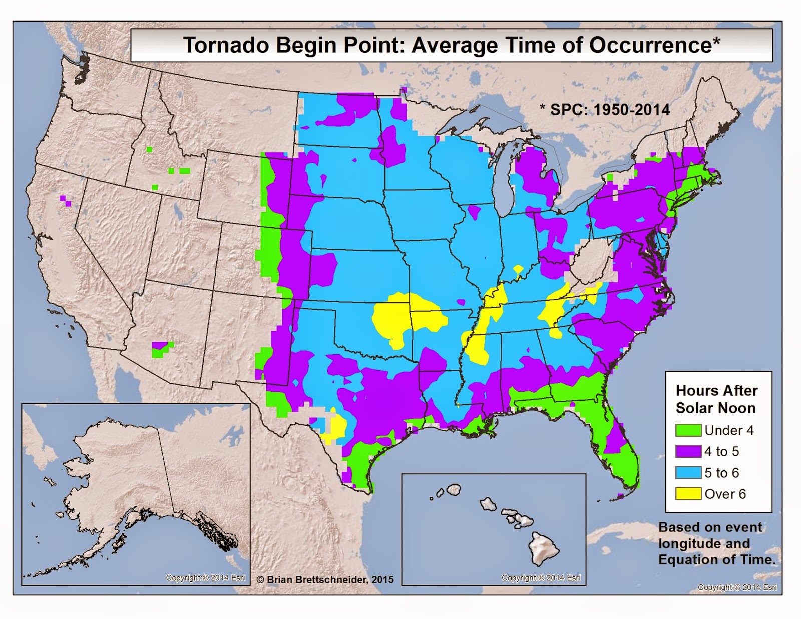 Brian B.'s Climate Blog: Severe Weather Time of Day