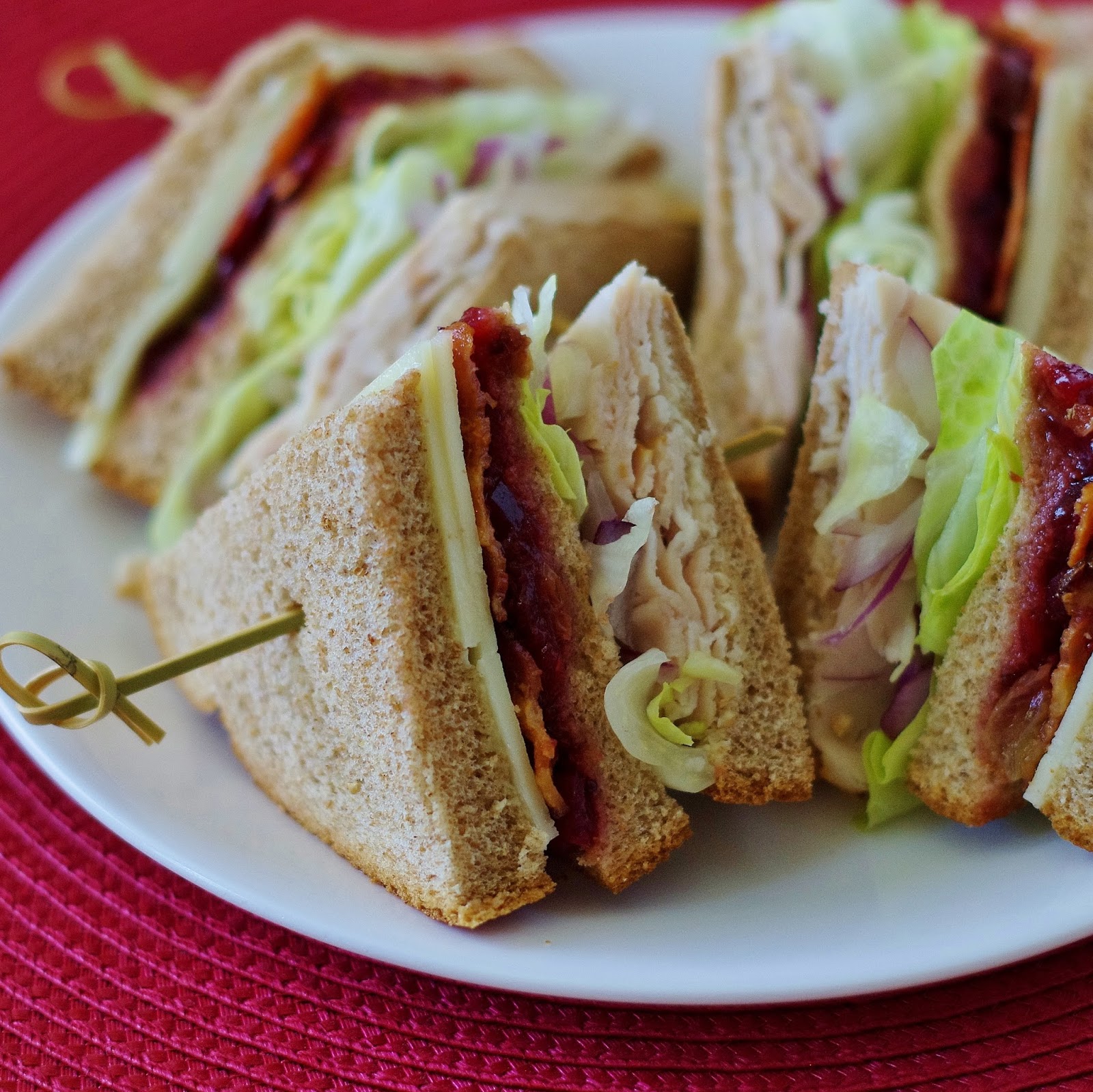 Sage Trifle: Smoked Turkey Club Sandwich with Cherry Chutney