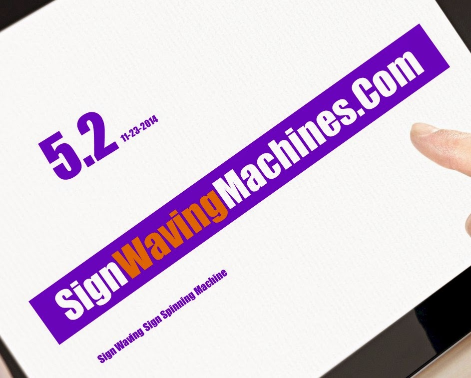 Sign Waving Sign Spinning Machine Robot Spinners Advertising Signs ...