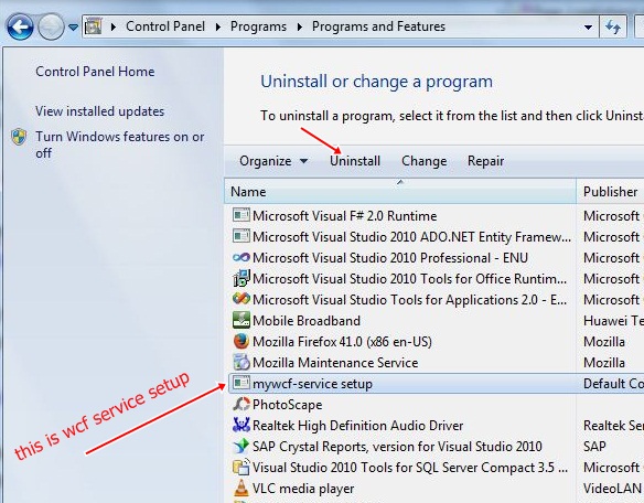 How to Deploy WCF Services on your Local Network and access it through your WCF Client ...