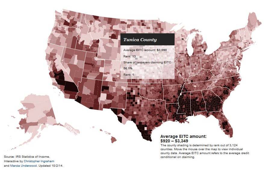 The Rural Blog: County-level maps show each region's share of earned ...