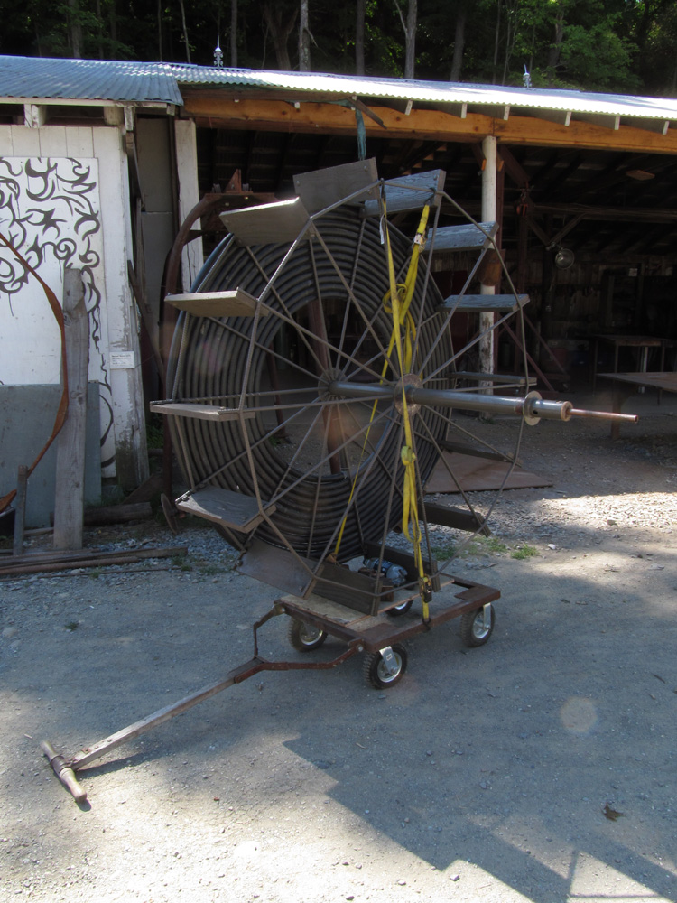 Steven Kuypers: Water wheel spiral pump build.