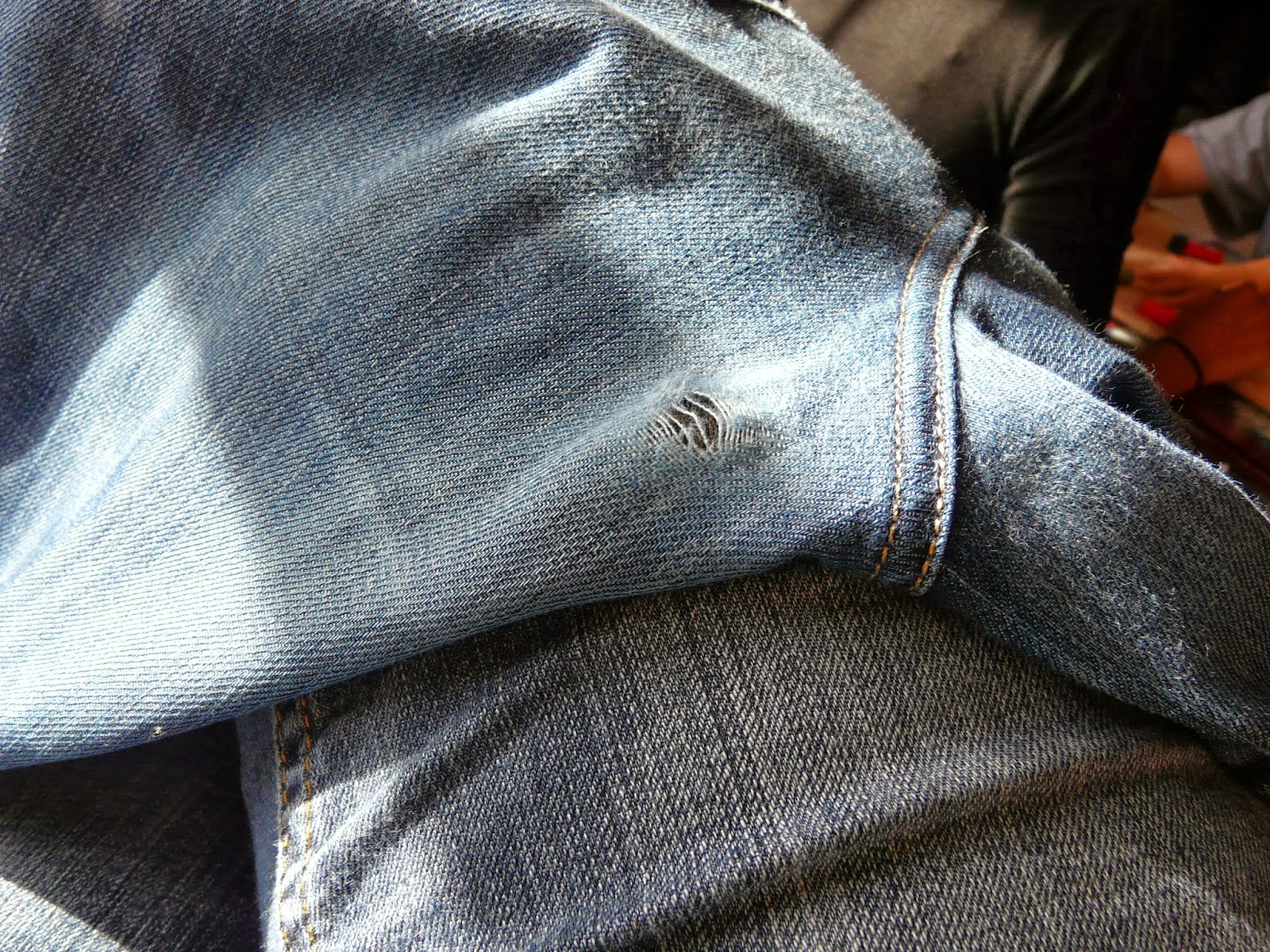 The "Secret" is Gratitude: Fixing and Patching Inner Thigh Wear, Jean ...