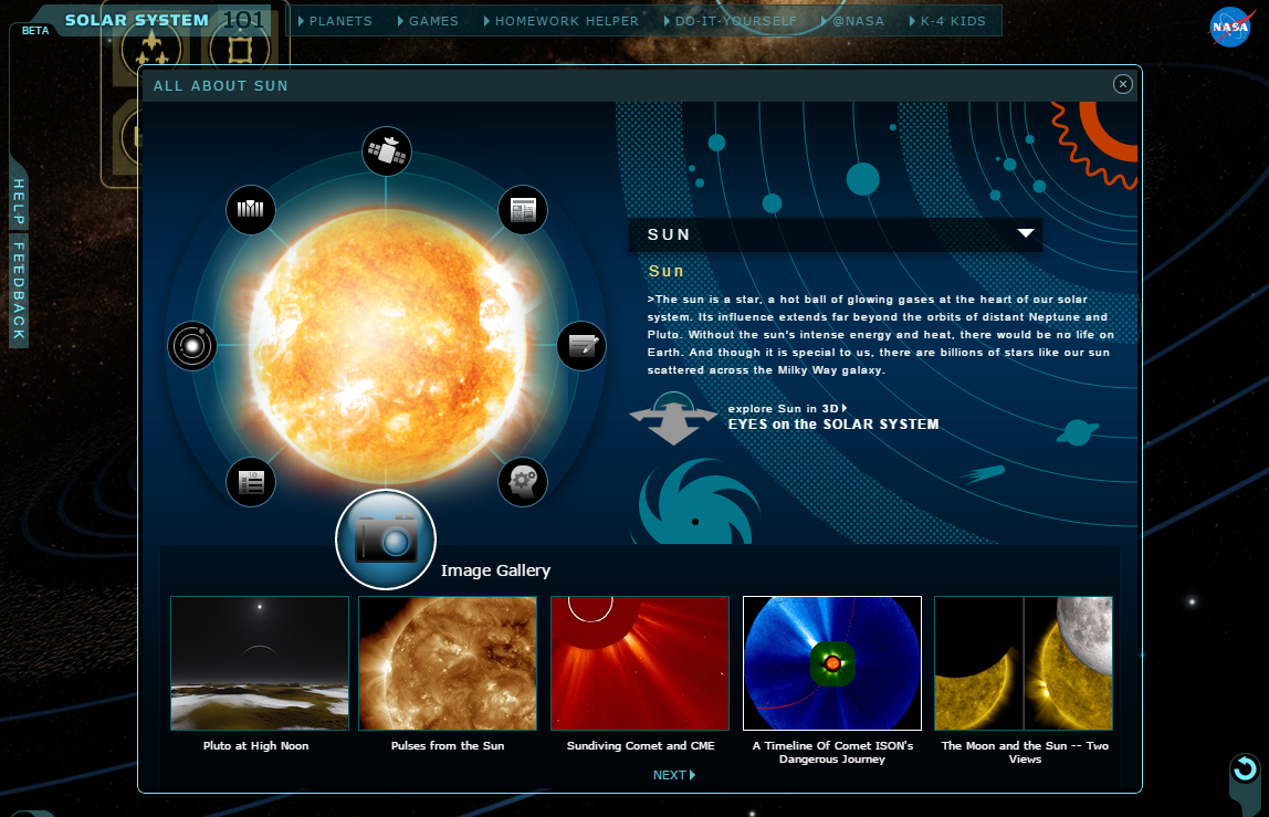 Faventibus Ventis: NASA: Solar System Exploration