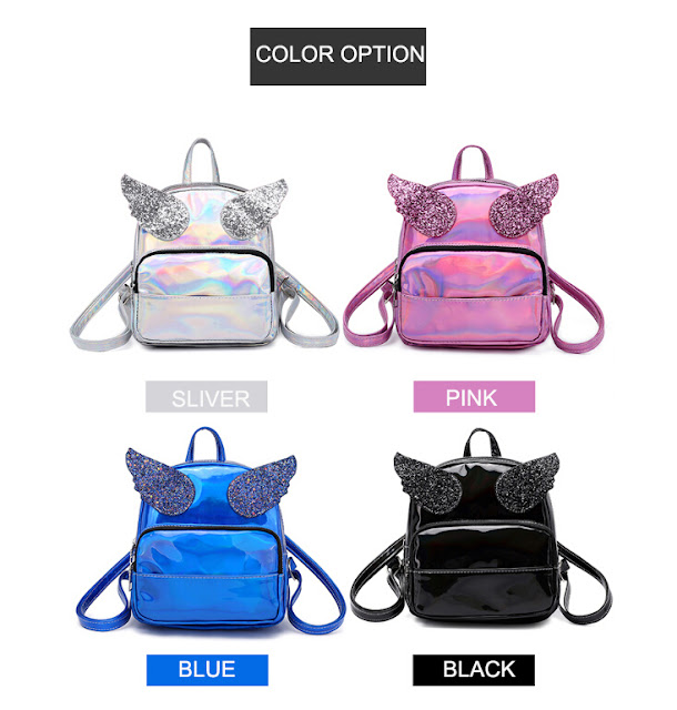 Haslor Bags: Backpack-Haslor-Lovely Laser Glitter Schoolbag Backpack ...