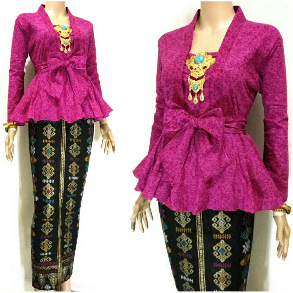 Medan 50 Model Kebaya Polos Modern Terpopuler 2019 - Biaya Bangun Rumah ...