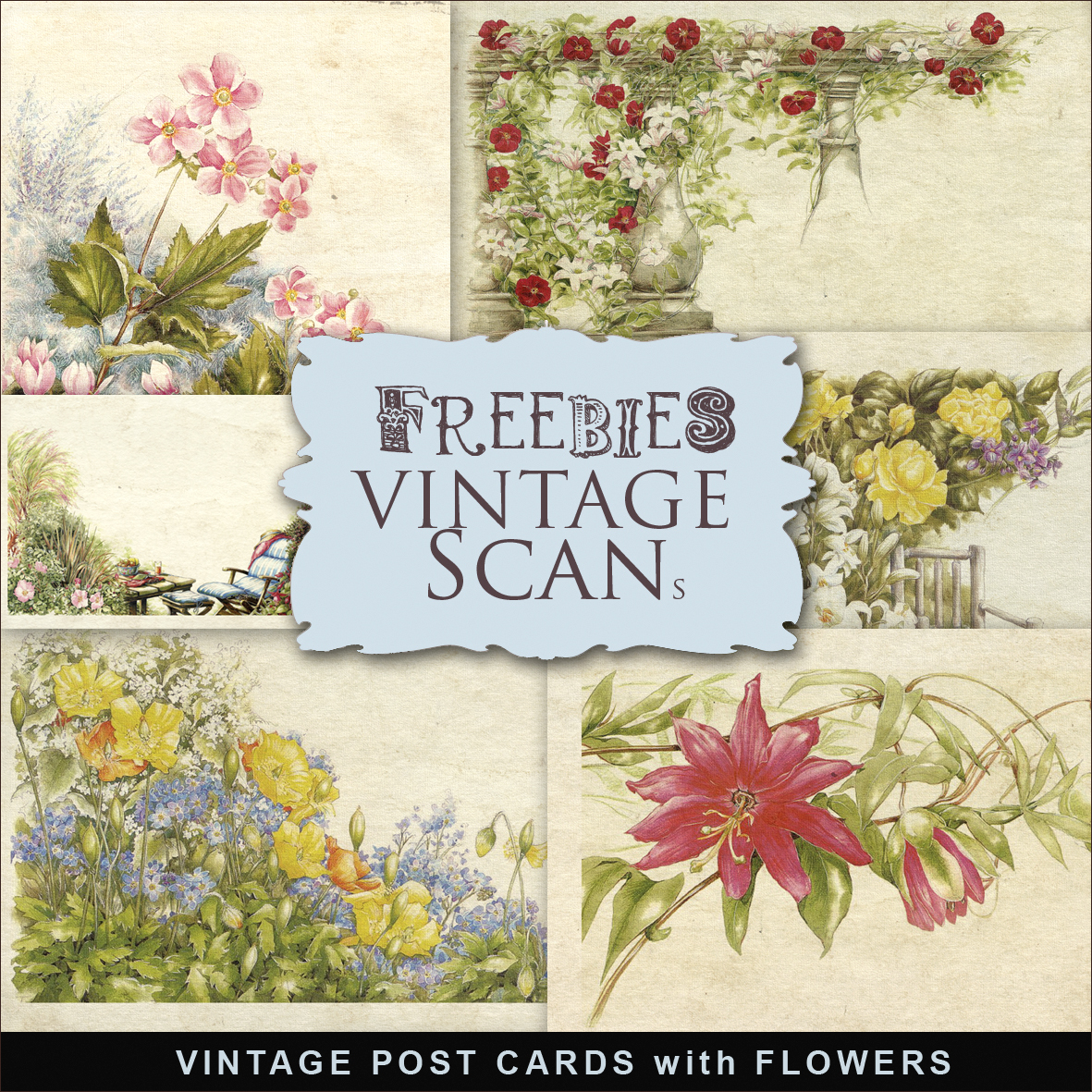 New Freebies Kit of Vintage Post Cards:Far Far Hill - Free database of ...