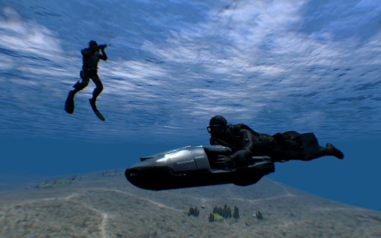 小型で 2 人まで乗れる Arma 3 用の潜水艇 SEABOB MAGNUM WATER SHADOW 730 アドオン | 弱者の日記 ...
