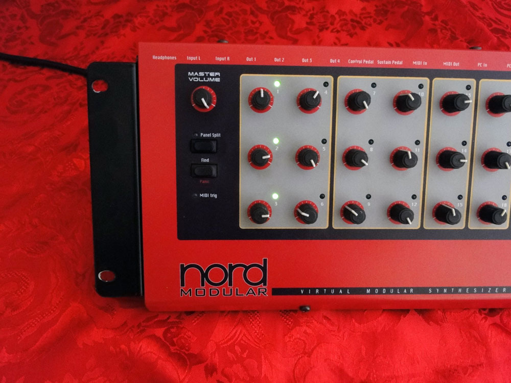 MATRIXSYNTH: CLAVIA Nord Modular with Original Rack Ears & Extras