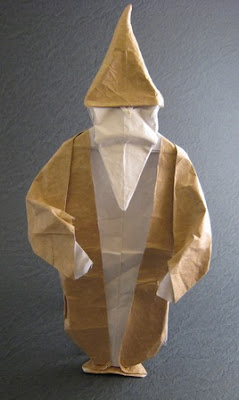 origami Wizard Gilgado 1 3D ~ easy make origami instructions for kids