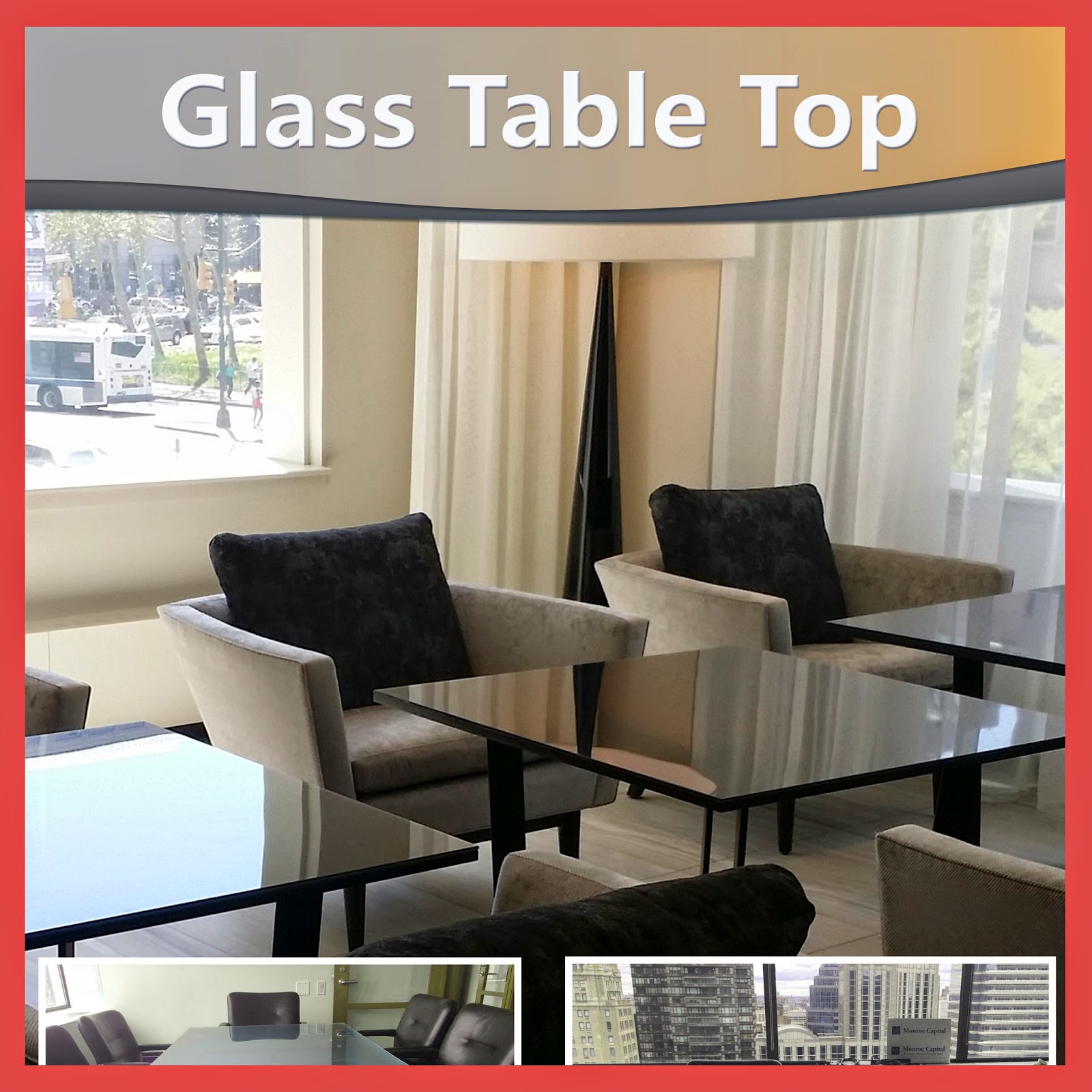Custom Table Tops ~ Glass Table Top