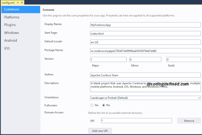 Ionic Project Configuration using config.xml - Coding Defined