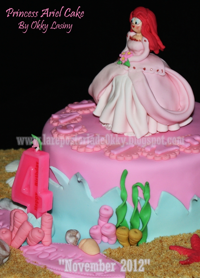 "La Reposteria de Okky": Princess Ariel Cake for Yasmine