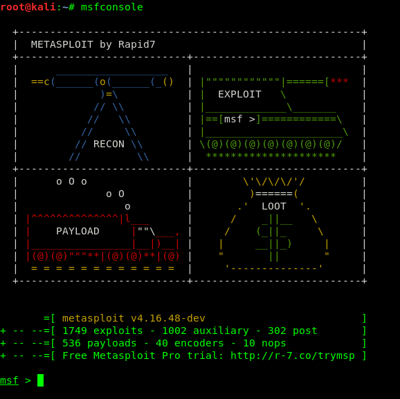 Metasploit -- The MSF