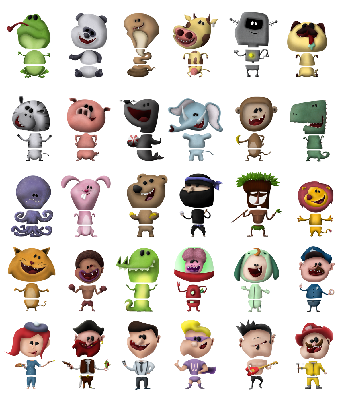 RoldiPants: iPad Character illustration