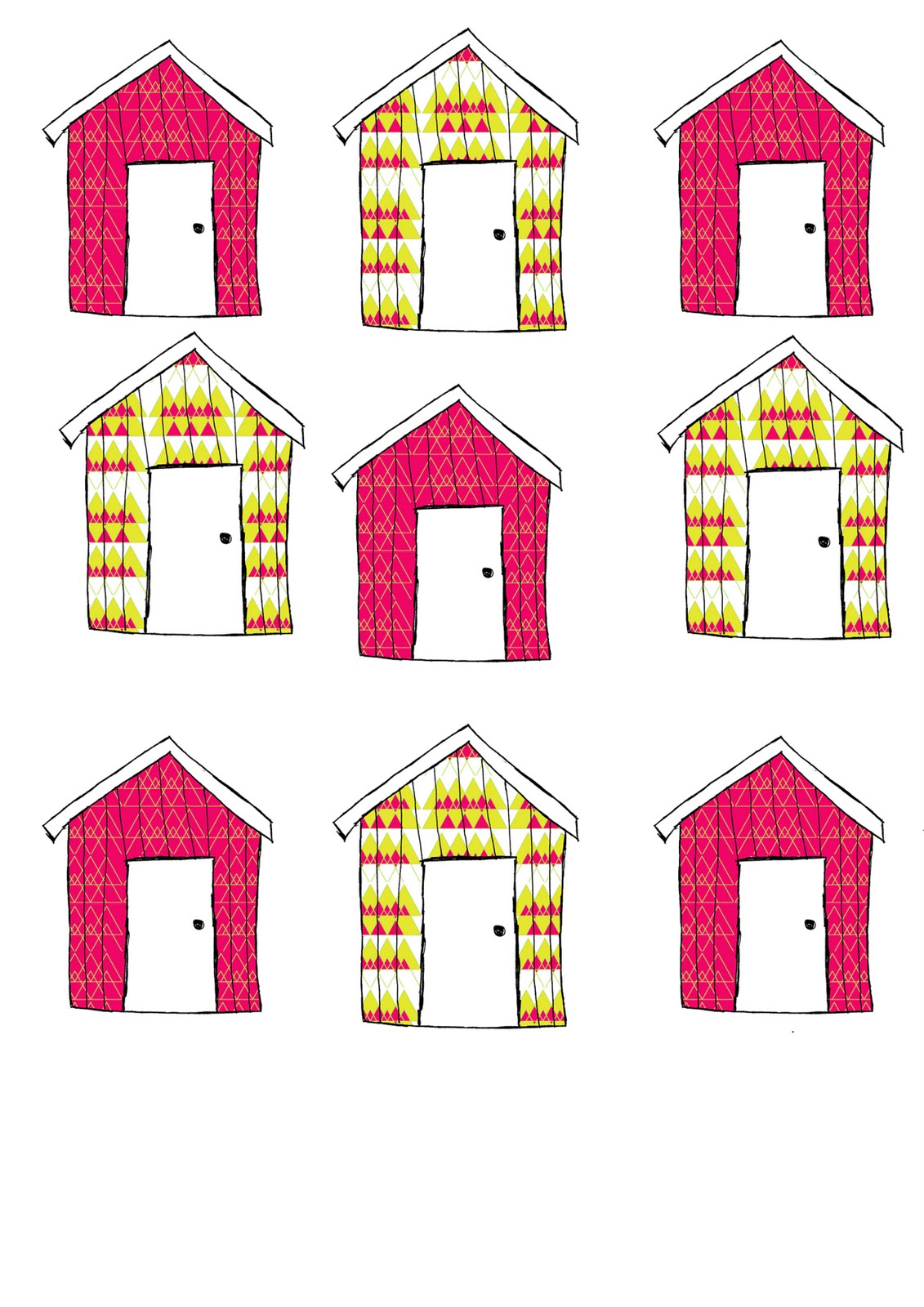 An Interest In Patterns: Beach huts!