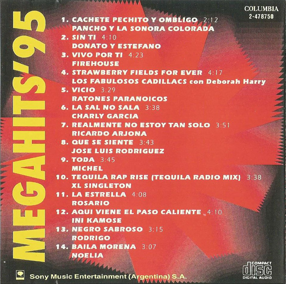MEGA HITS 95 - 1995 - Omar Longhi