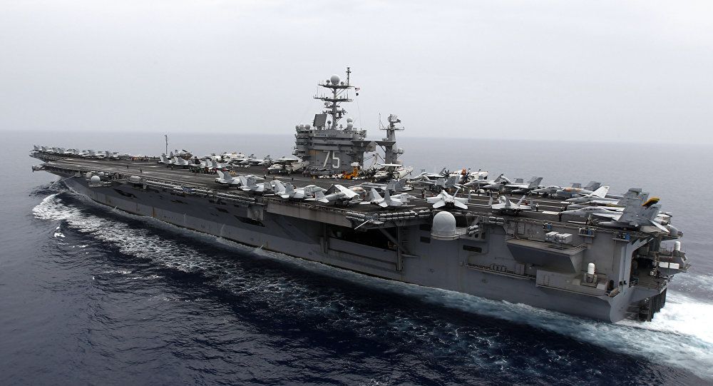 USS Truman airborne strike group in place opposite Syria - DRAW A FINE ...