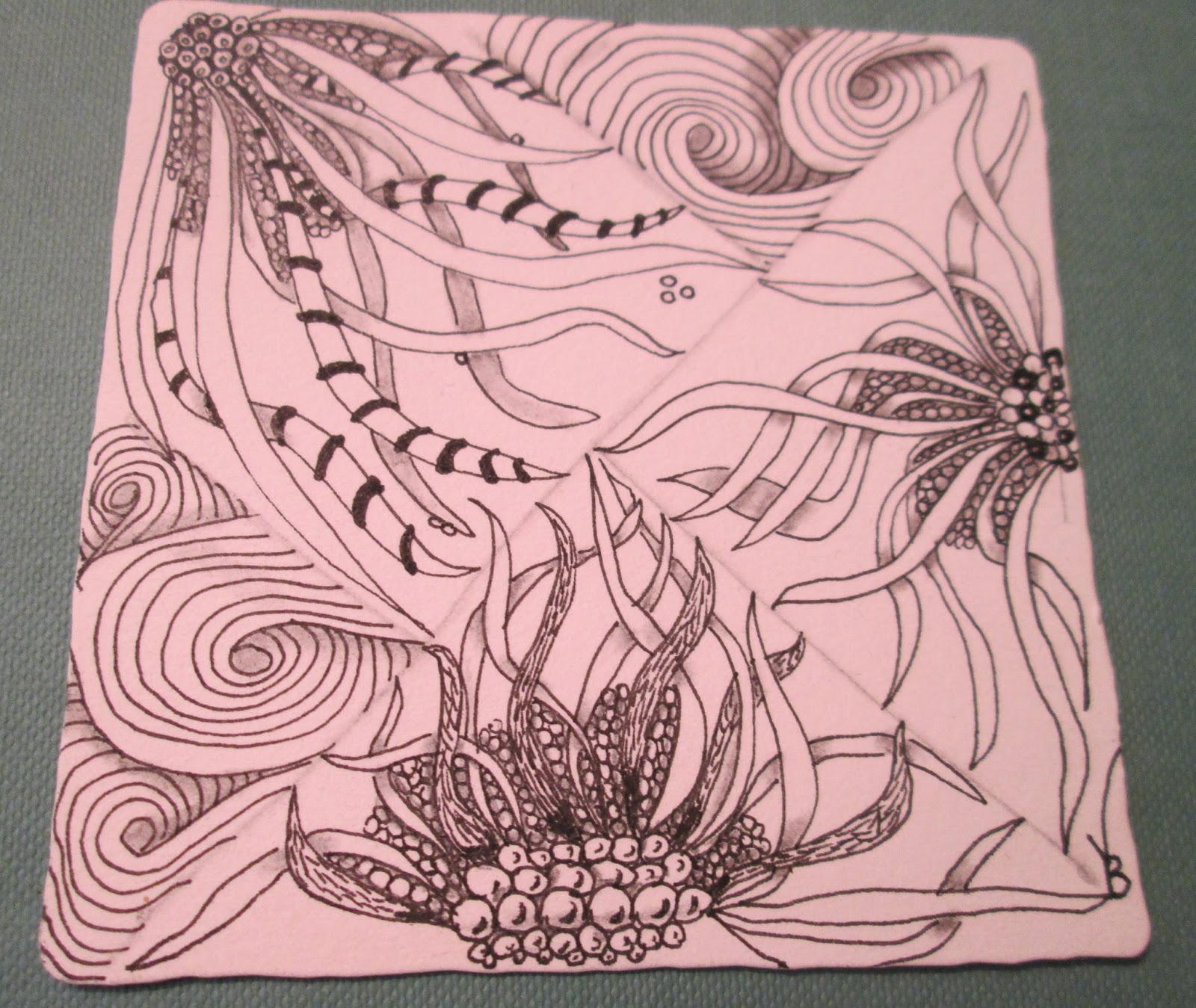 Tickled To Tangle: "It's a String Thing" #4 Tiles