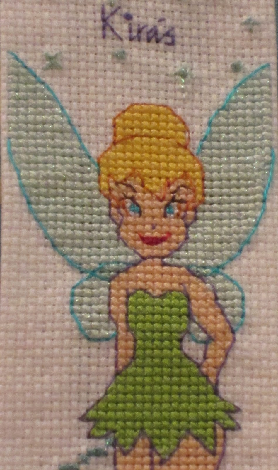 J's Stitches: Tinkerbell Bookmark