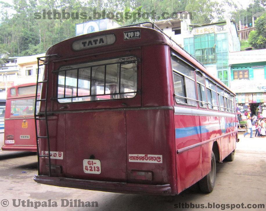 SLTB buses - ශ්‍රී ලංගම බස්: Ruby bodied TATA LP 1210/52 bus from SLTB ...