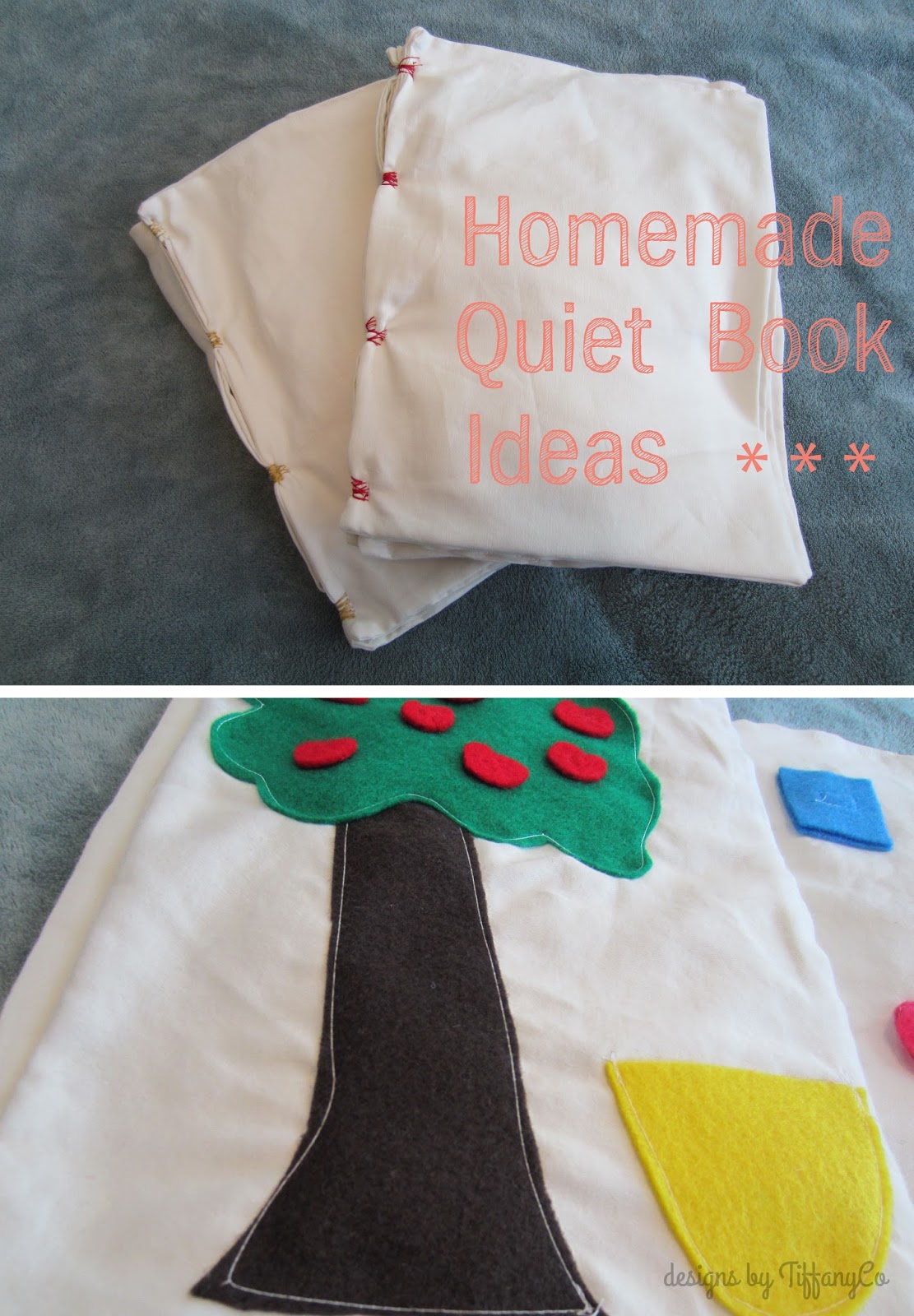 Homemade Quiet Book Ideas - Designs by TiffanyCo