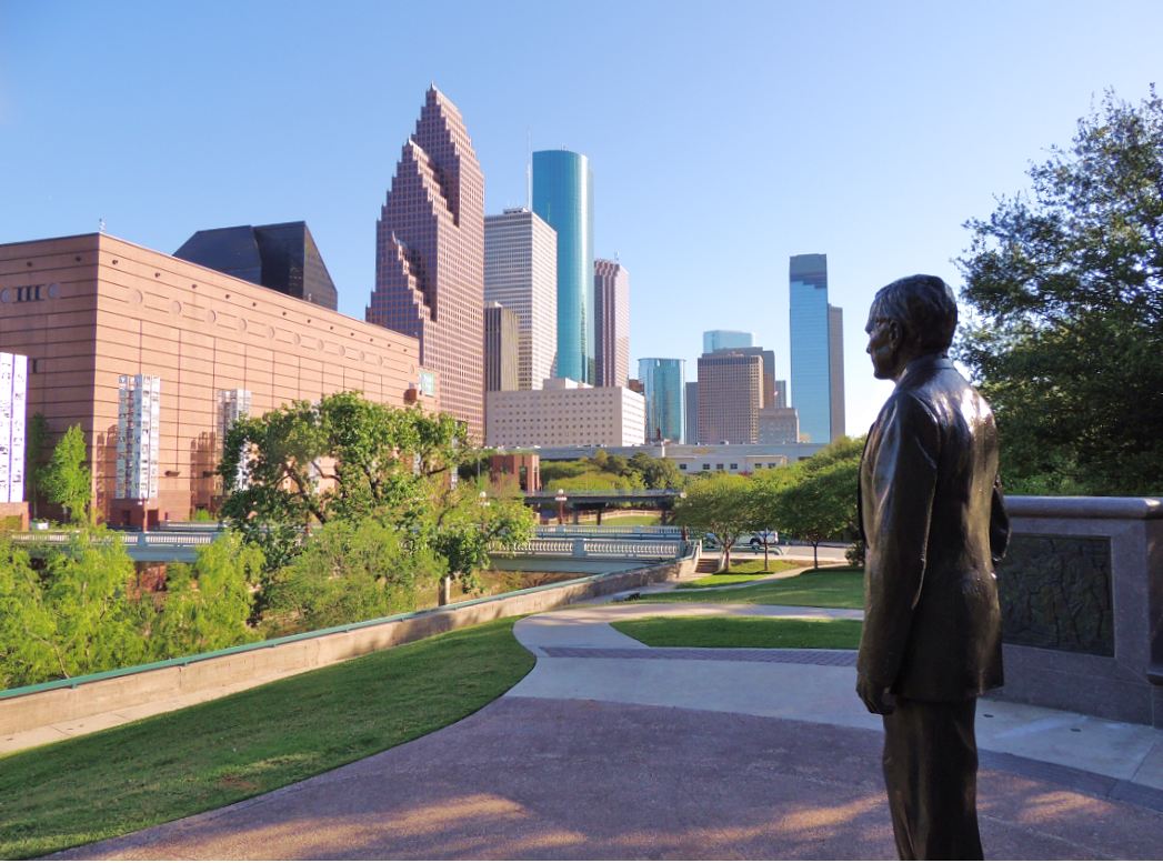 Houston in Pics: George Bush Monument on Buffalo Bayou