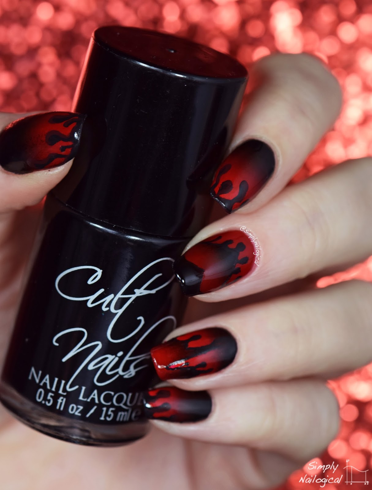 Simply Nailogical: It's a dark Valentine's Day... but a happy scaled ...