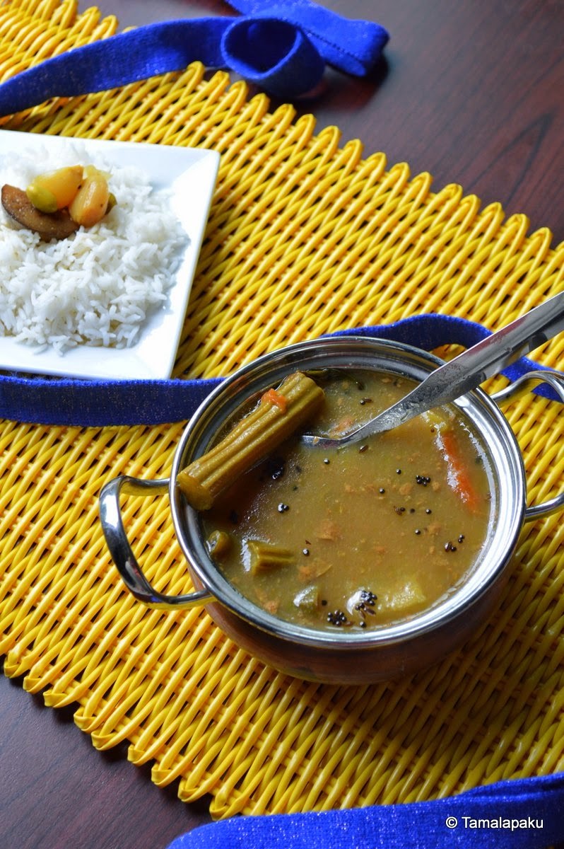 Dappalam - Vegetable Tangy Gravy ~ Tamalapaku