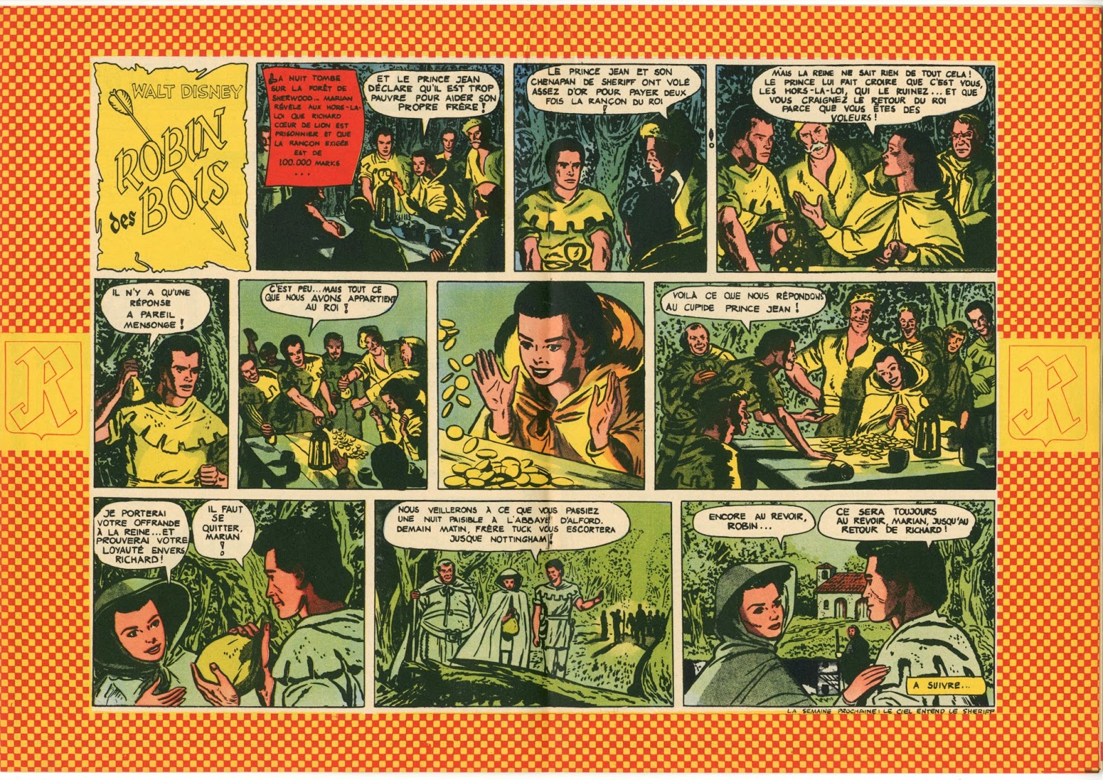 Walt Disney's Story Of Robin Hood: Disney's Robin Hood Comic Strip. 7