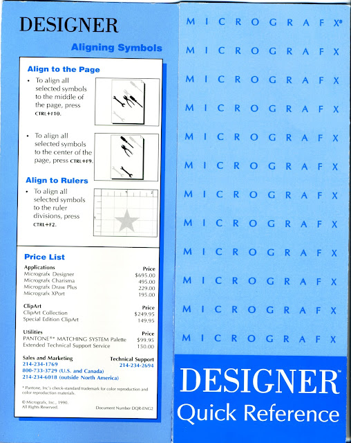 The calculator Lab: Rincón retro: Micrografx Designer