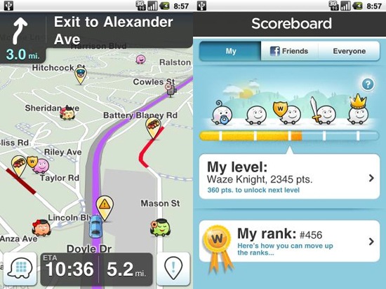 Waze - FREE social navigation GPS to help you escape from traffic jam ...