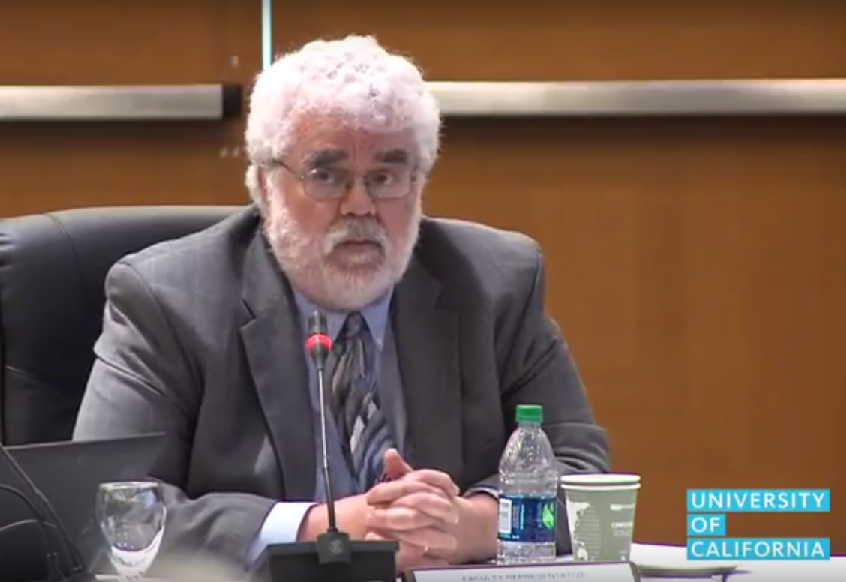 UCLA Faculty Association: Faculty Rep Jim Chalfant on 20% Non-Resident Cap