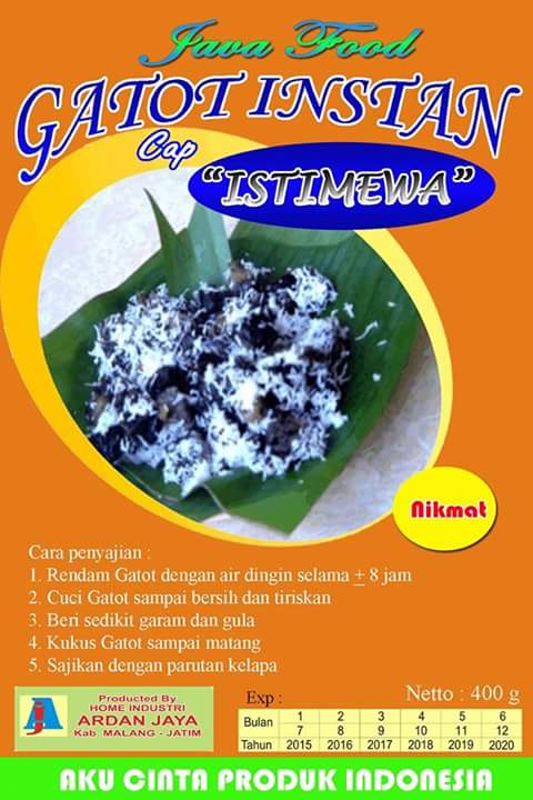 GATOT TIWUL INSTAN: MAKANAN KHAS JAWA