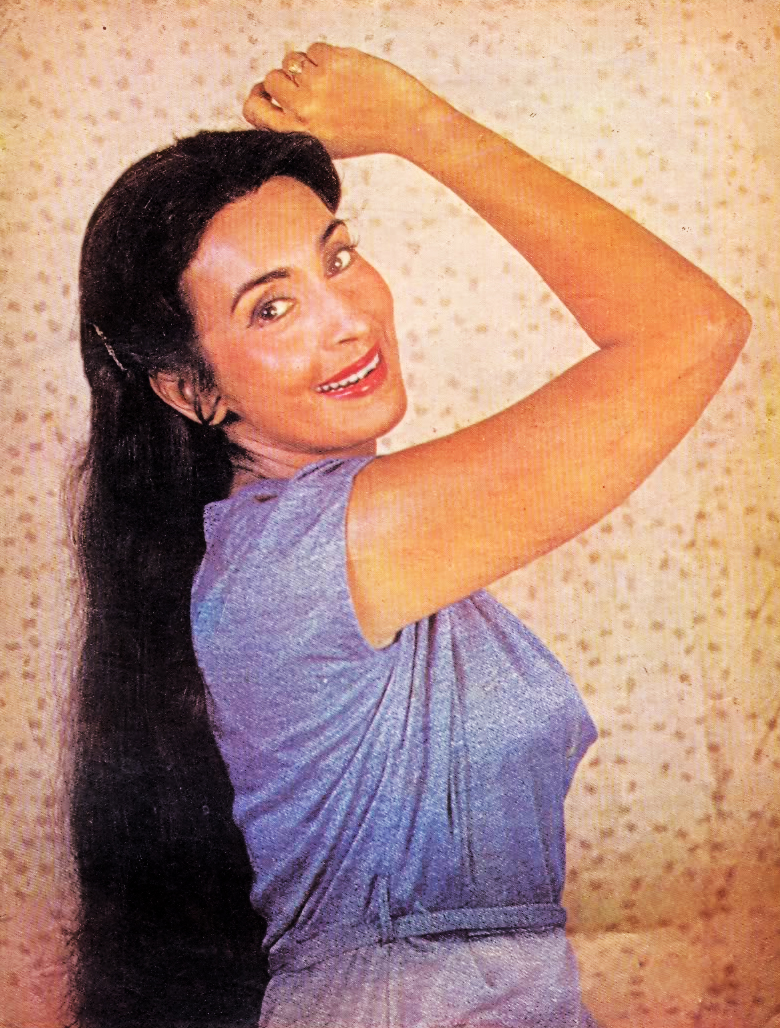 Hindi Movie Actress Nutan - Various Photographs 1950-60's - Old Indian ...