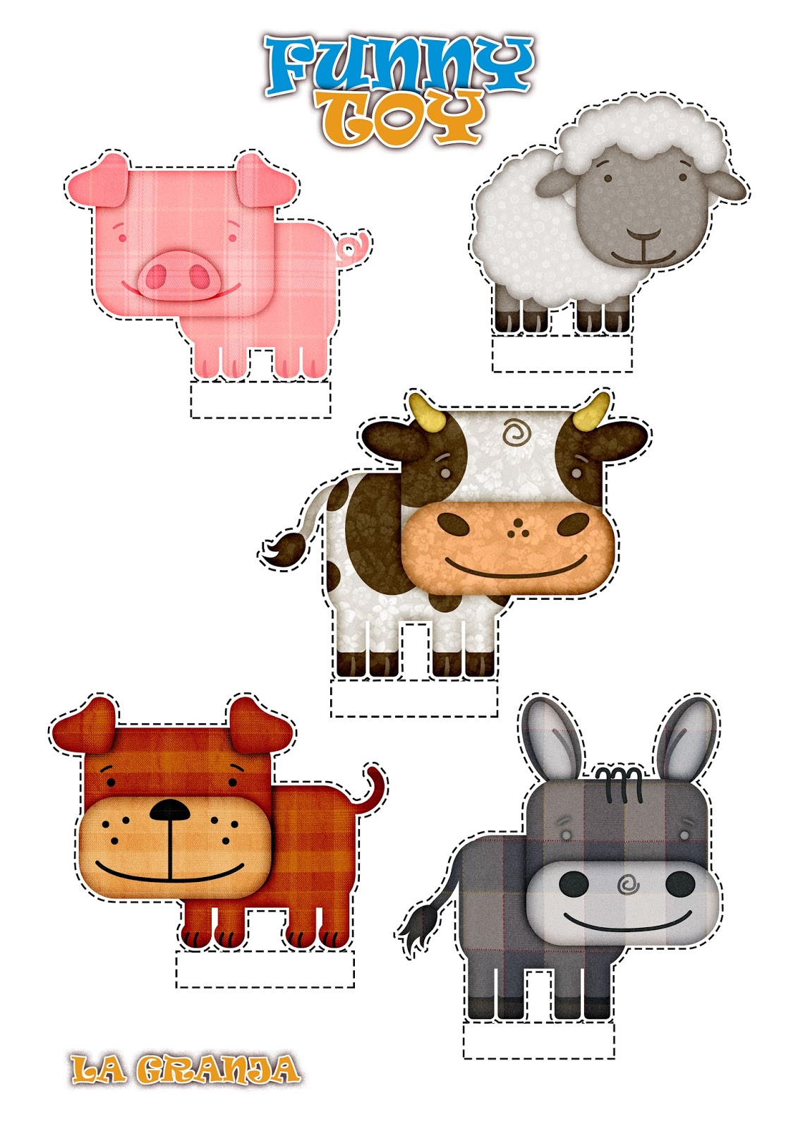 Funny Toy: Recortables de La Granja