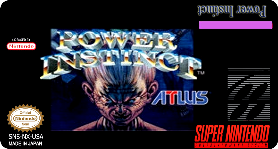 Super Nintendo Labels: Power Instinct