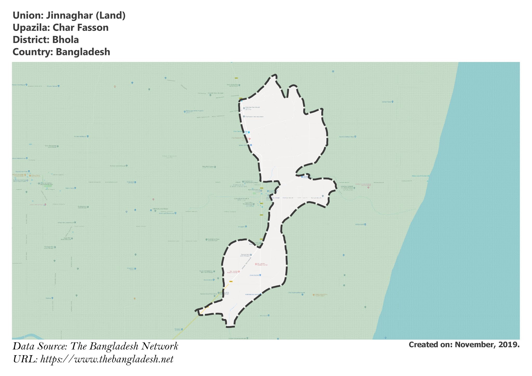 Jinnaghar Union, Bhola