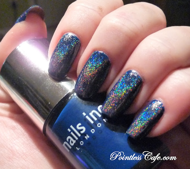 Nails Inc. Tudor Way with SpectraFlair Top Coat | Pointless Cafe