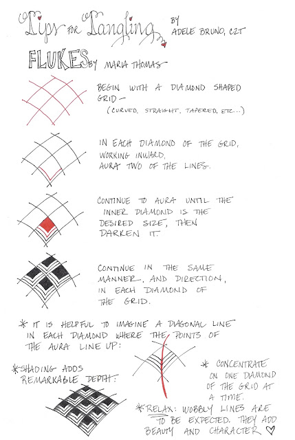 Tickled To Tangle: Tips for Tangling FLUKES