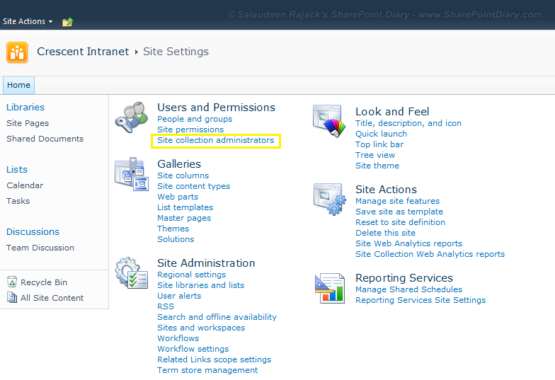 Add Site Collection Administrators Programmatically/PowerShell in ... Add Site Collection Administrators Programmatically/PowerShell in ...