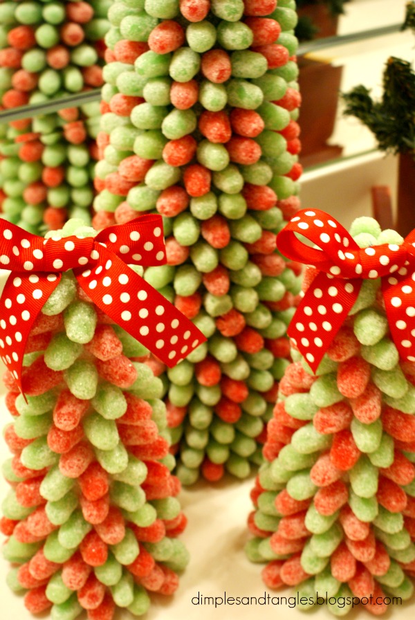 Gum Drop Trees and Wreaths | Dimples and Tangles